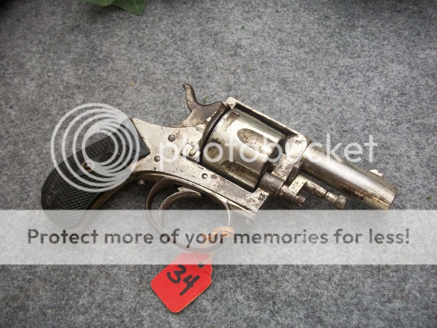 VINTAGE " BRITISH BULLDOG" .38 caliber revolver , Belgium, c.1886-1914 ...