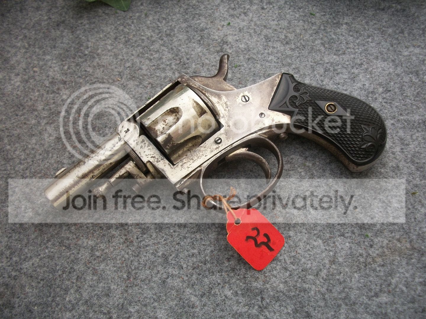VINTAGE " BRITISH BULLDOG" .38 caliber revolver , Belgium, c.1886-1914 ...